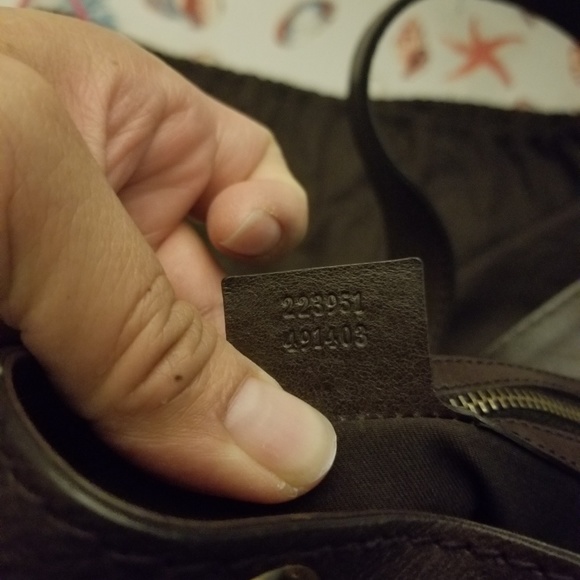 Gucci | Bags | Authentic Large Classic Mono Gucci W Drawstring | Poshmark